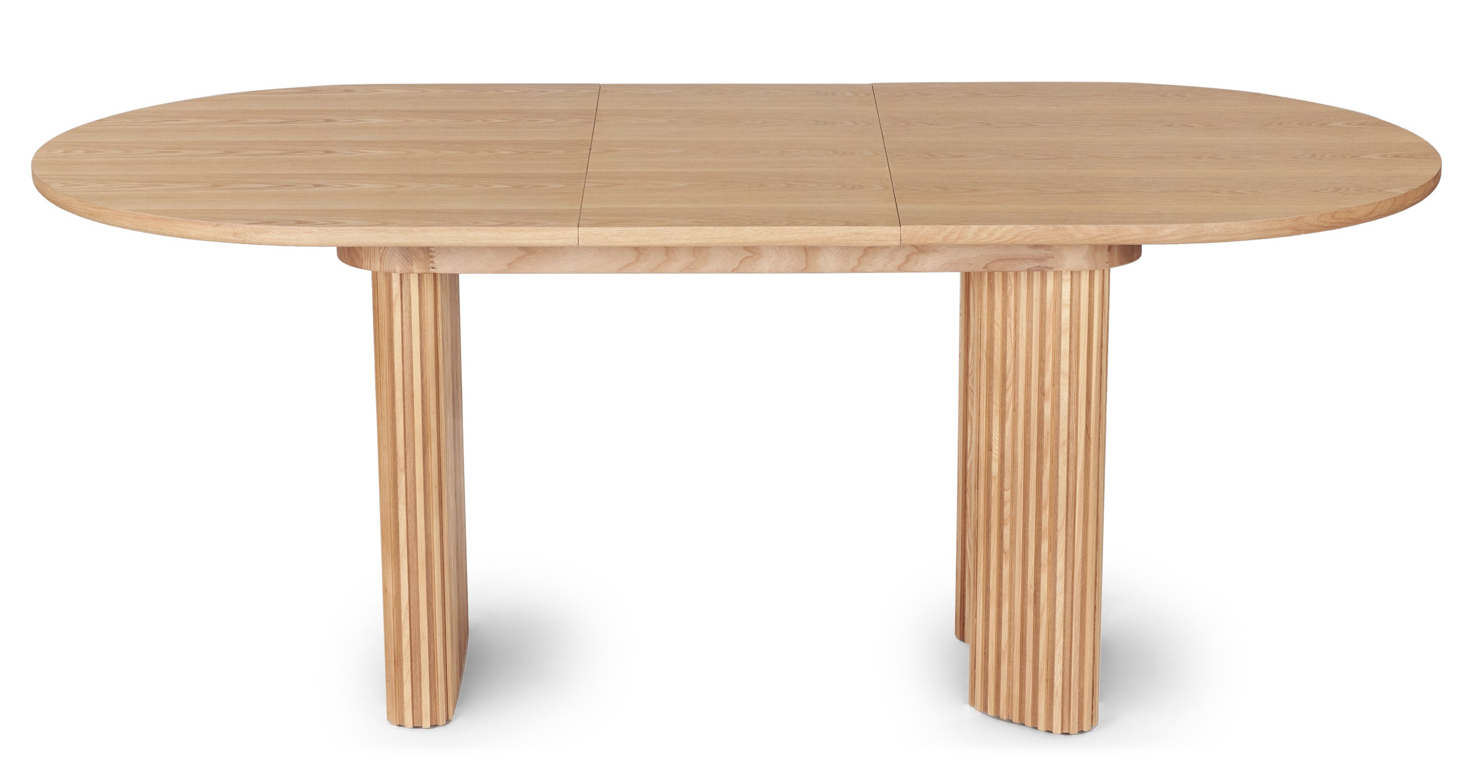 Table à manger extensible - Bois de frêne naturel veiné - NV GALLERY ...