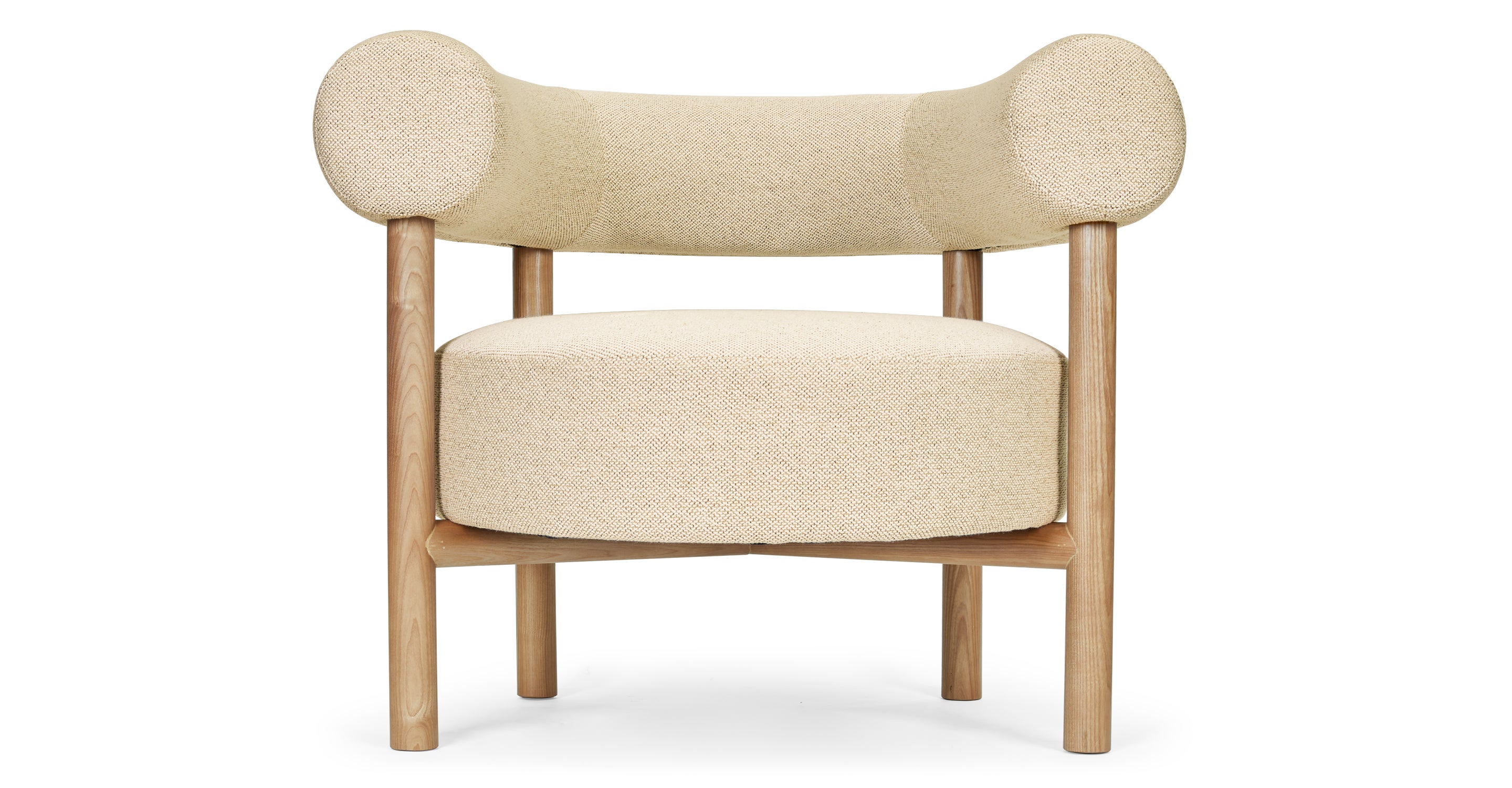 Sillón - Beige arena y madera de fresno - NV GALLERY - CAROL