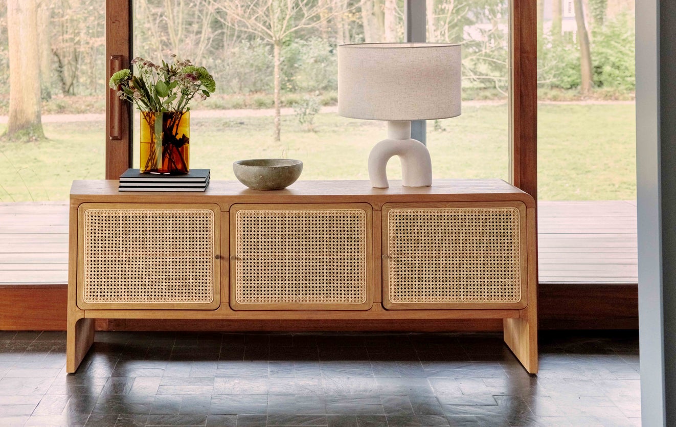 Sideboard - Rattan & Helles Eschenholz - NV GALLERY - SOHO