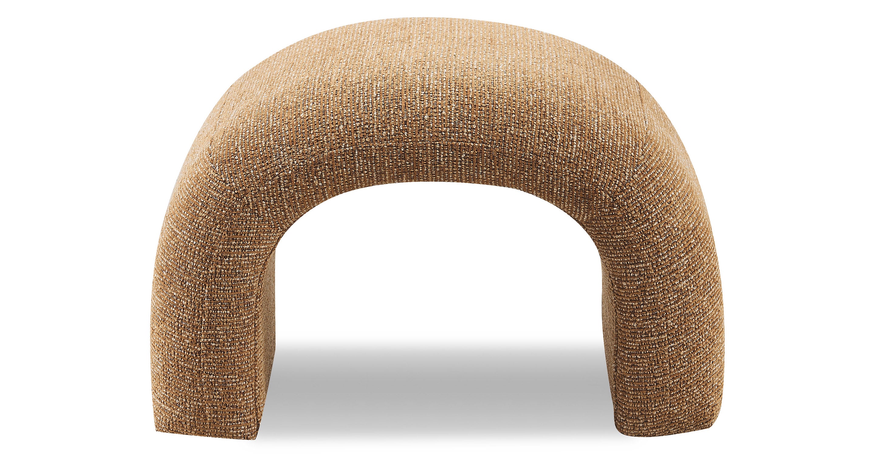 Pouf FLOW tweed in eichenbraun - NV Gallery